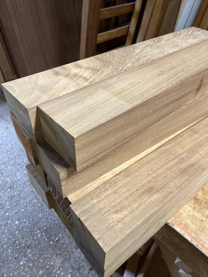IROKO HARDWOOD TIMBER - BUNDLE OF X4 (AFRICAN TEAK) 70mm x 94mm x 400mm ...