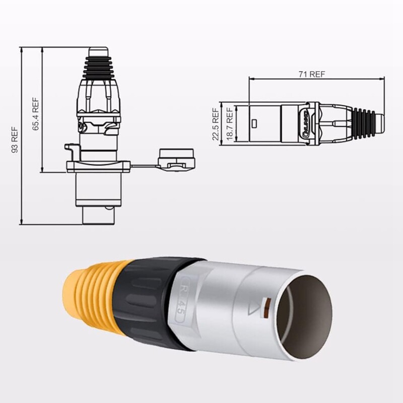 Metal Ethernet Cable Connector for Industrial Home 10PCS E2M74347 | eBay