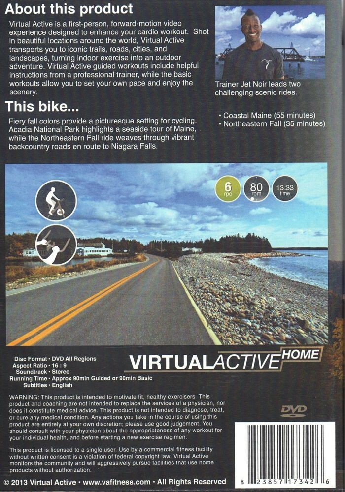 VIRTUAL ACTIVE INDOOR CYCLING AMERICAN NORTHEAST BIKE DVD NEW SEALED | eBay
