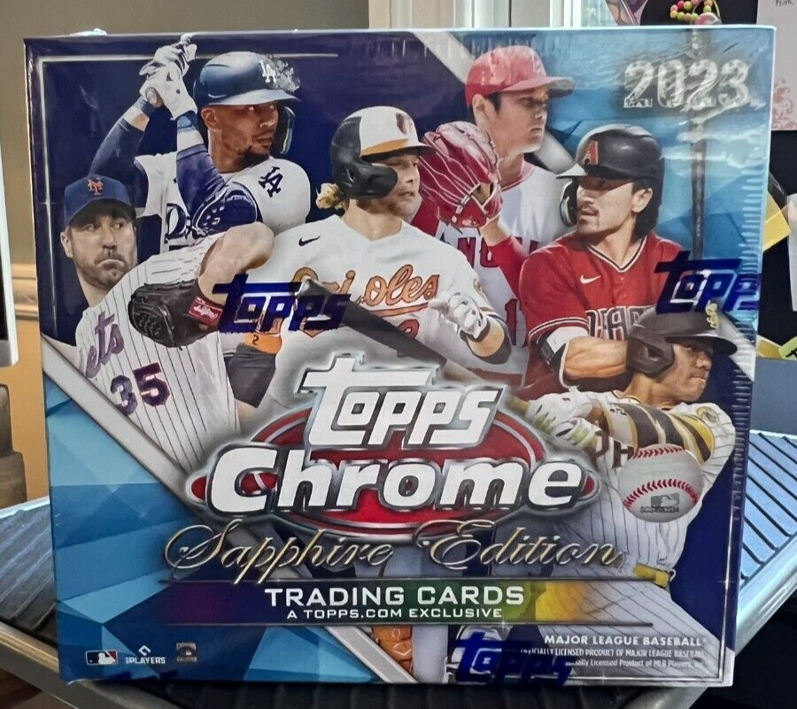 2023 Topps Chrome Baseball Sapphire Edition Hobby Box - Factory Sealed ...
