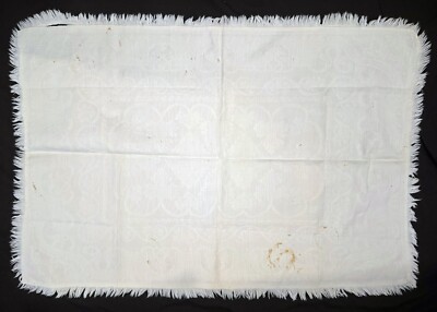 Antique 1910 White Embossed Crib Counterpane | eBay