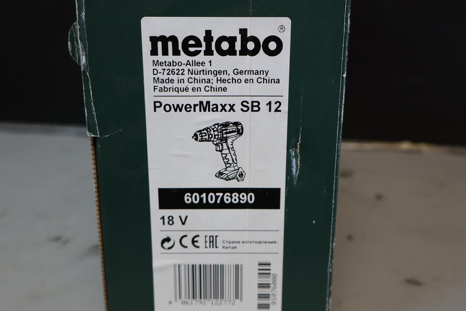 Metabo SB 12 PowerMaxx 12V Cordless Drill Driver | eBay