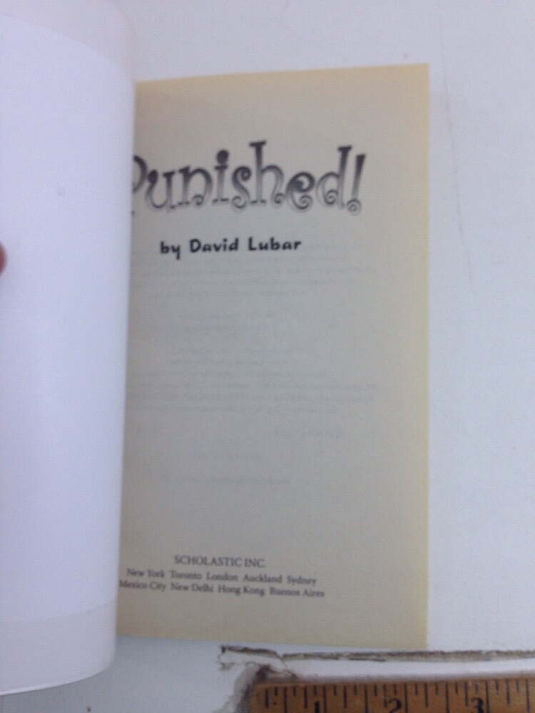 Punished !- David Lubar (Paperback, 2006) Ex-Library | eBay