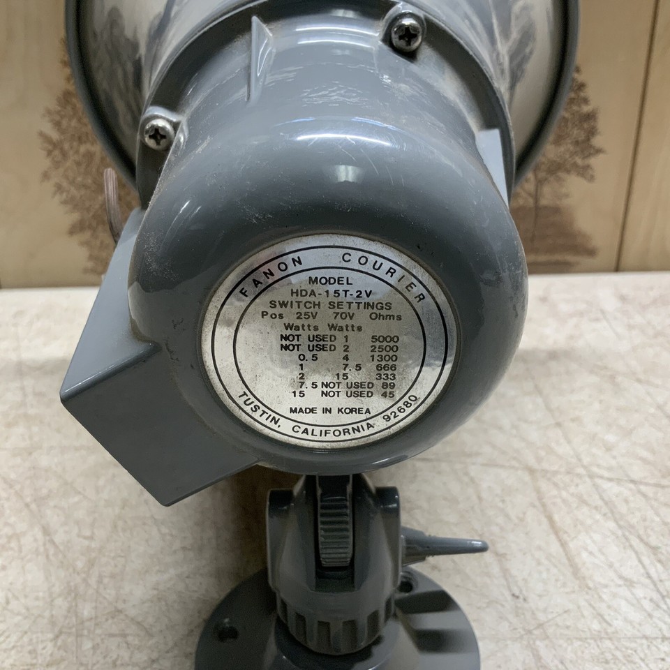 Fanon Courier (Model HDA-15T-2V) Public Address Loudspeaker | eBay