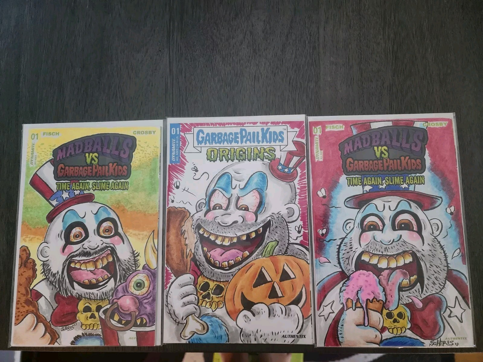 Garbage Pail Kids Captain Spaulding Comic Book Cover Art Sketch Chad ...