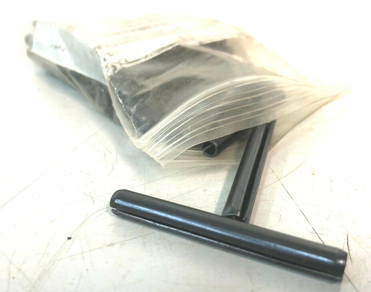 1/4" x 2" Black Phosphate 1050-1095 Slotted Steel Spring Roll Pins Qty ...