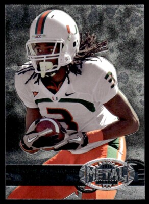2012 Fleer Retro Metal Travis Benjamin RC Miami Hurricanes #M-66 | eBay
