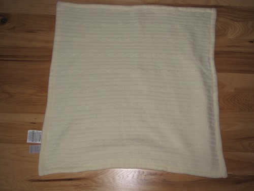 SUMERSAULT BABY BLANKET CREAM IVORY CABLE KNIT SWEATER SHERPA NWOT | eBay