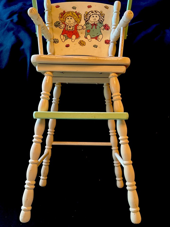 Vintage Cabbage Patch Kids Wood High Chair Furniture | eBay