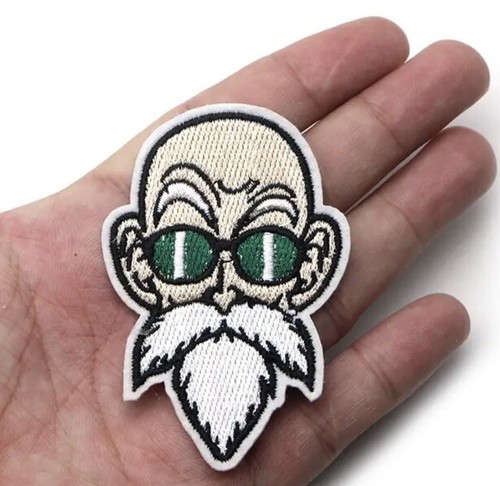 Dragon Ball Z Anime Master Roshi Character Face Embroidered Iron On ...