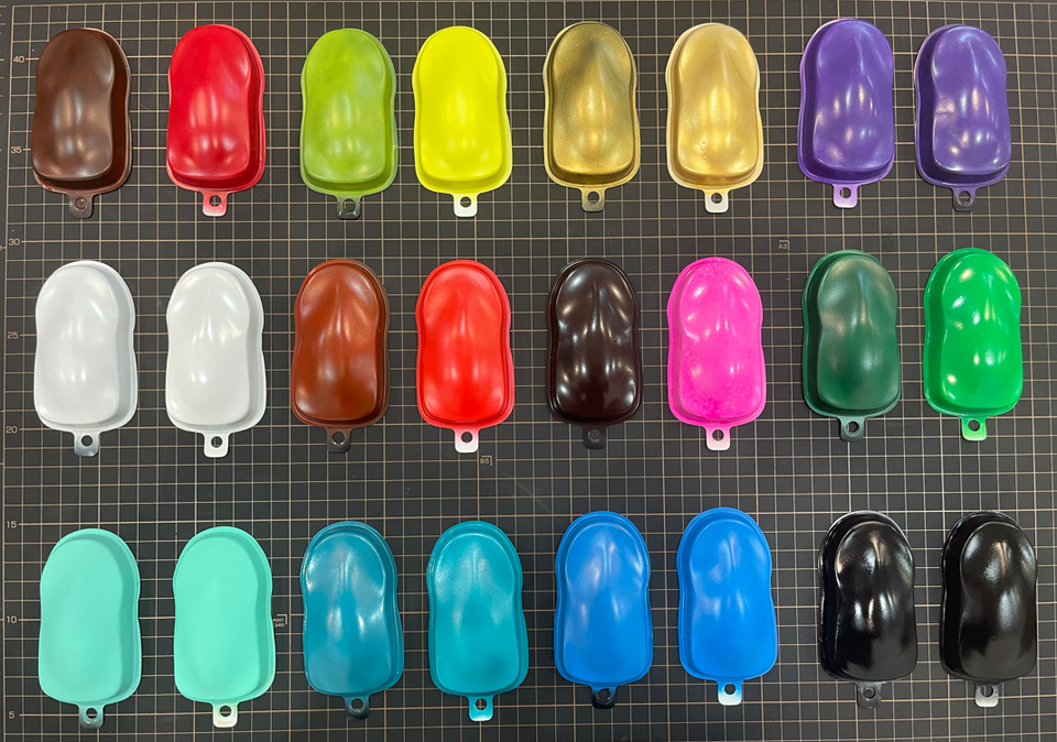 30PCS Vinyl Wrap Speed Shape Plastic Model Car Color Paint Testing ...