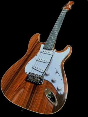 NEW EXOTIC BURL MAPLE 6 STRING STRAT STYLE CUSTOM SOLID NATURAL ...