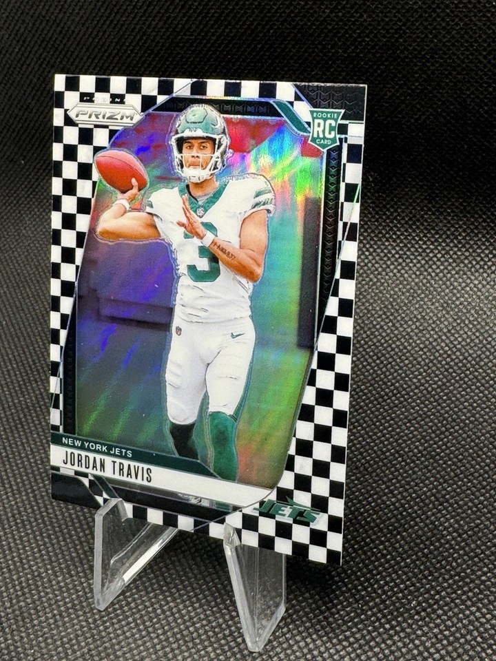 2024 Prizm Jordan Travis Rookie Card Checkerboard / Jets RC SP | eBay