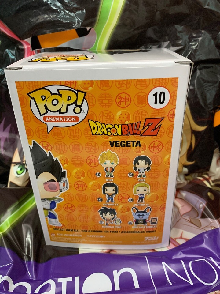SDCC 2019 Exclusive FUNIMATION Funko Pop VEGETA Silver Chrome Dragon ...