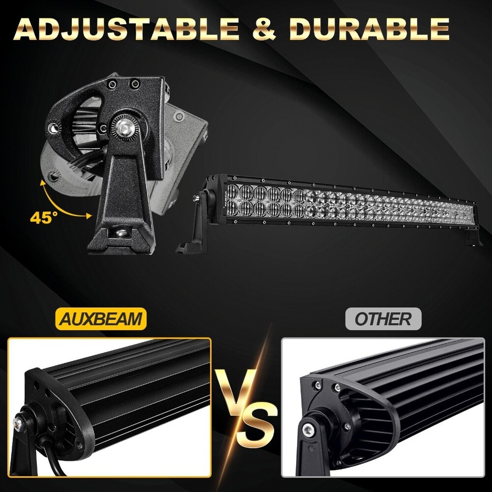 AUXBEAM 32inch Curved 5D LED Light Bar Spot Flood Truck Offroad For ...