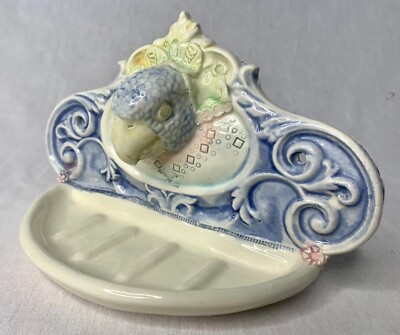 VTG 80s 90s TAP Tacoma Art Pottery David Keyes Bird Soap Dish Holder ...