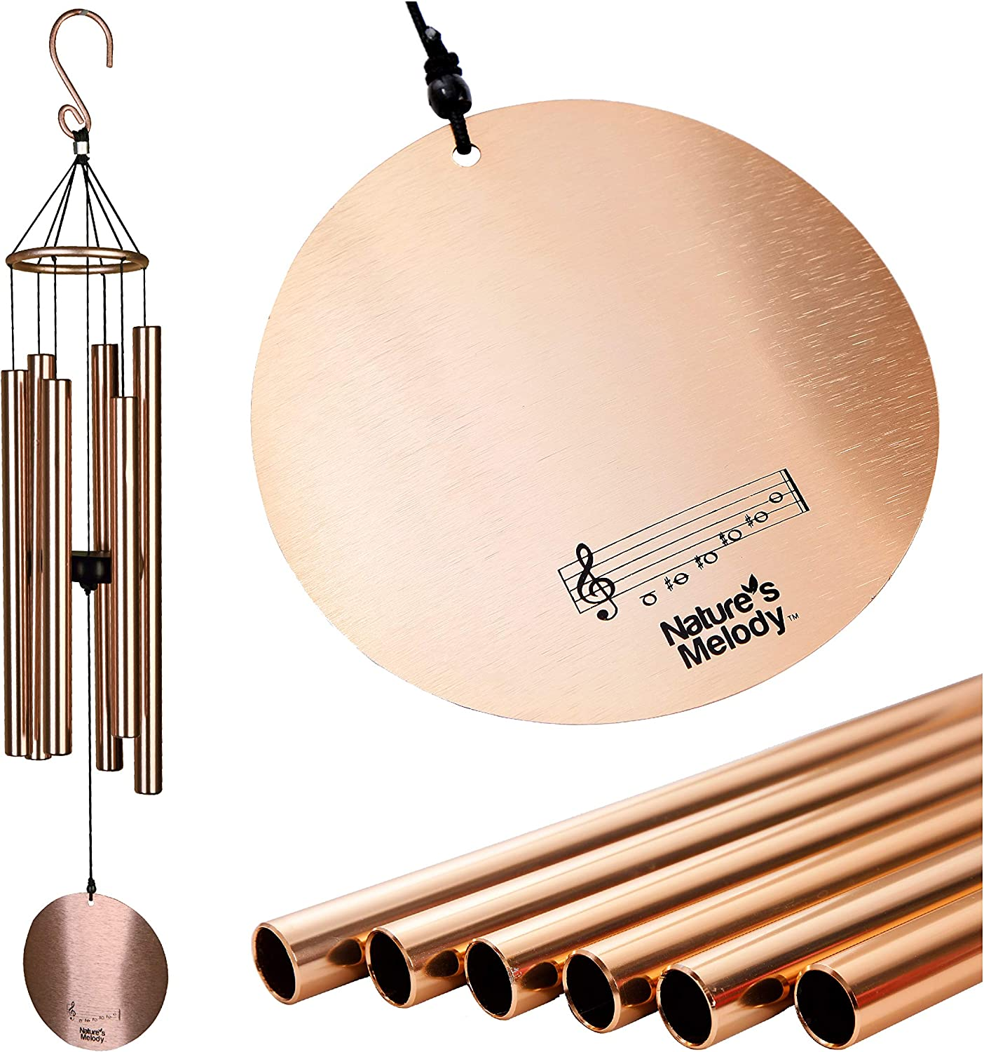 Nature’S Melody Aureole Tunes Wind Chimes – Outdoor Windchime with 6 ...