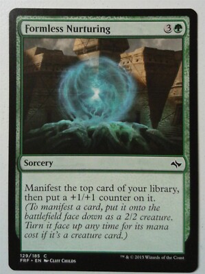 Formless Nurturing *PLAYSET* Magic MtG x4 Fate Reforged SP | eBay