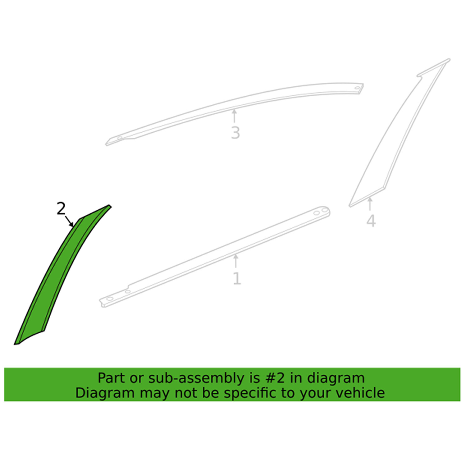 Genuine OEM Rear Driver Left Door Applique for Nissan Sentra 2020-2022 ...