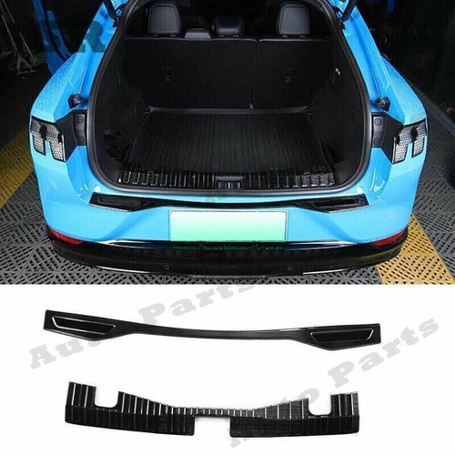 Fits For Mustang Mach-E 2021 2022Black Titanium Rear Bumper Protector ...