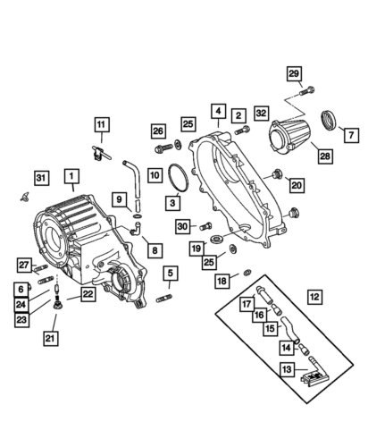 CHRYSLER OEM Transfer Case-Rear Extension Seal 5086341AA | eBay