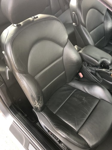 BMW E46 M3 Coupe Black Nappa Leather Electric Memory Front Seats | eBay