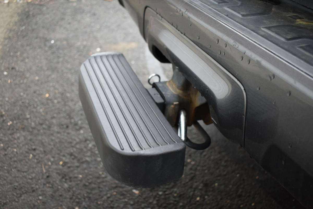 Bumper Hitch Receiver Universal Black Rear Hitch Step Bar - Heavy Duty ...