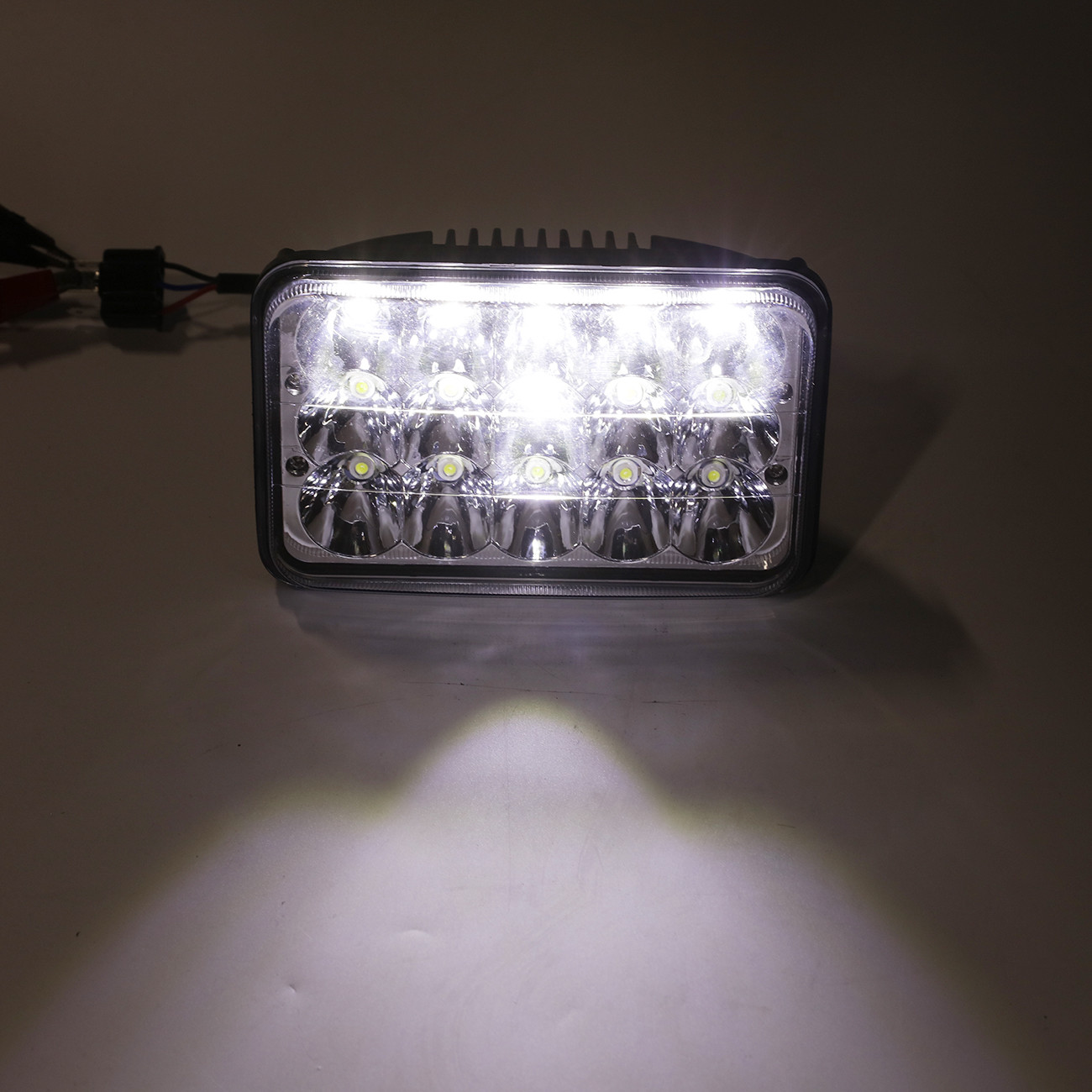 4X 4"x6" LED Headlights Light Bulbs Replace HID H4656/4651 Sealed ...