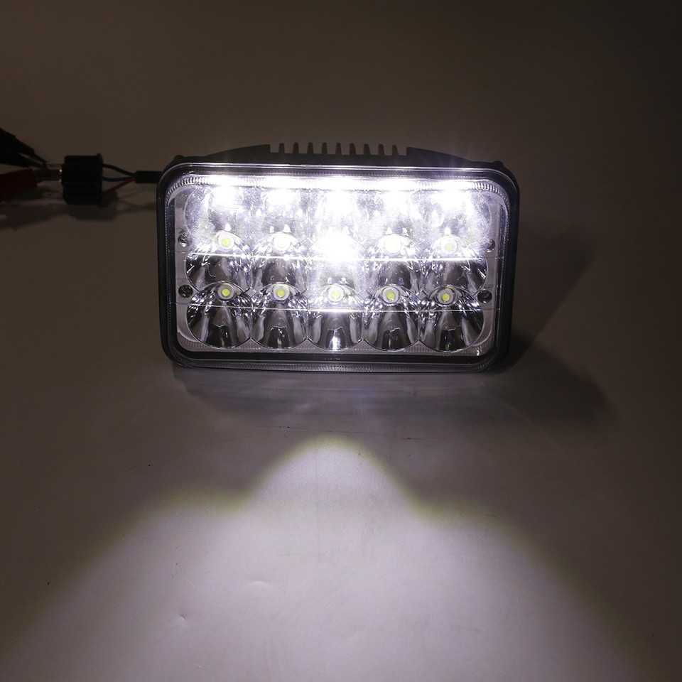 4X 4"x6" LED Headlights Light Bulbs Replace HID H4656/4651 Sealed ...