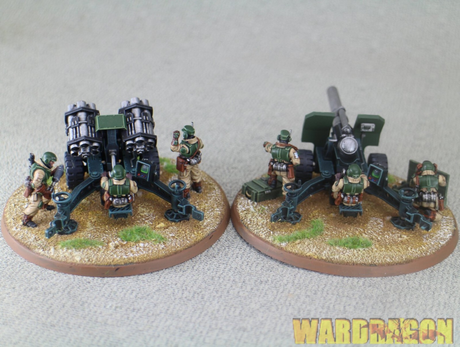 Warhammer 40K WDS painted Astra Militarum Cadian Field Ordnance Battery ...