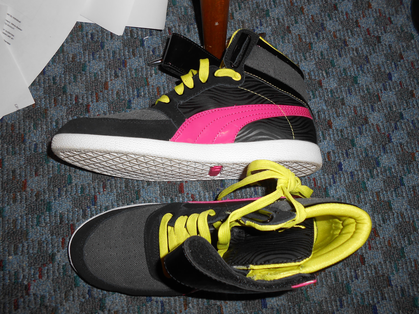 Puma Sportlifestyle Shoes Sneakers Size 4.5 Youth Boys Black Purple ...