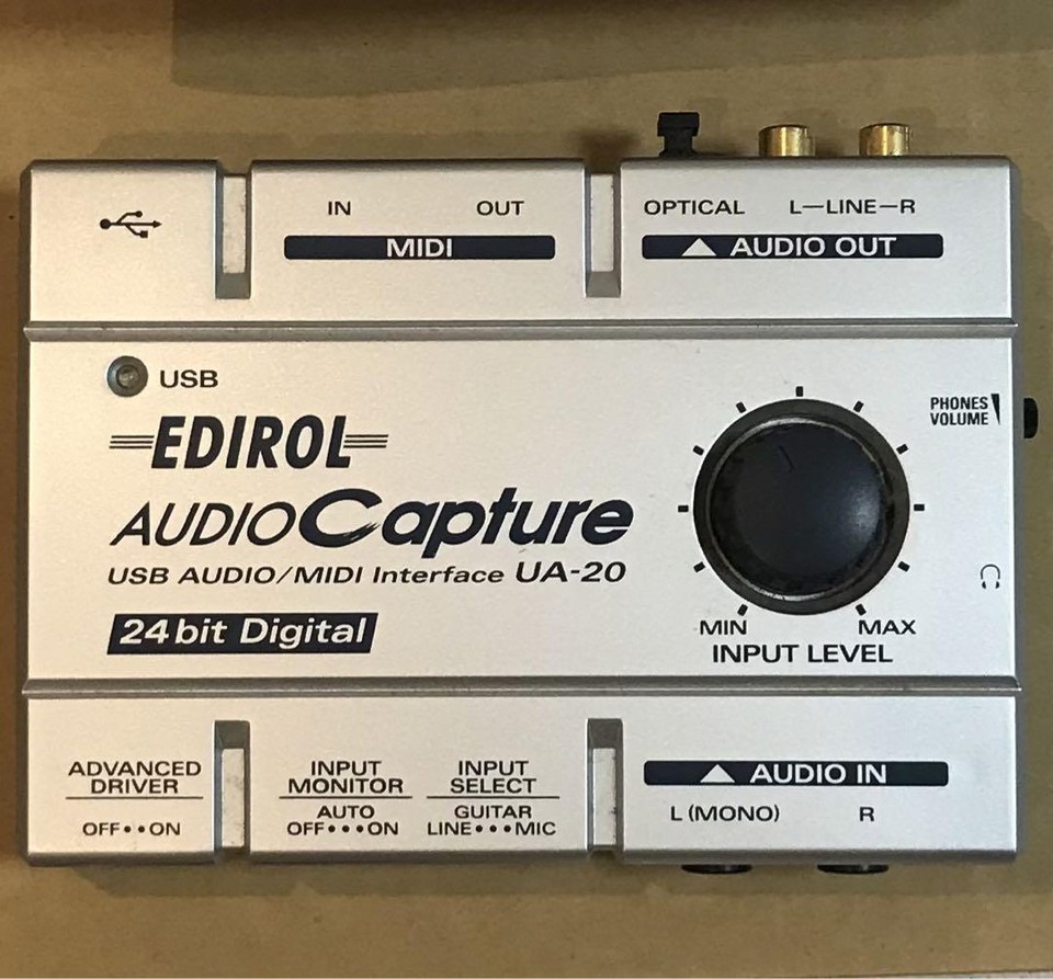 Roland Edirol UA-20 Audio Capture USB MIDI Interface From Japan [Near ...