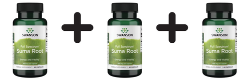 3 x Swanson Full Spectrum Suma Root, 400mg - 60 caps (170,37 EUR/kg) | eBay