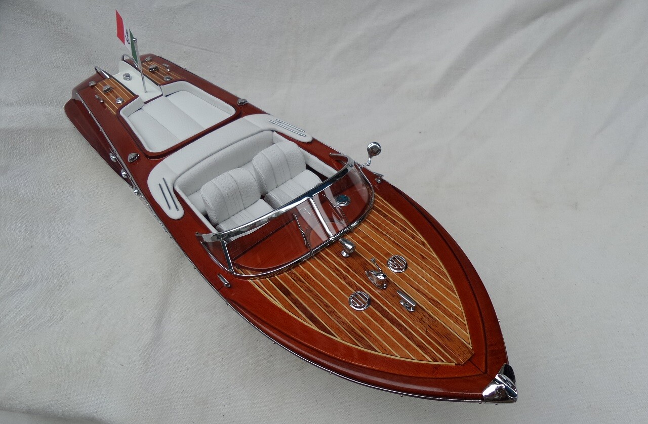 Riva Aquarama 20" 4 Options Wood Model Boat L50 Handmade Italian Speed ...