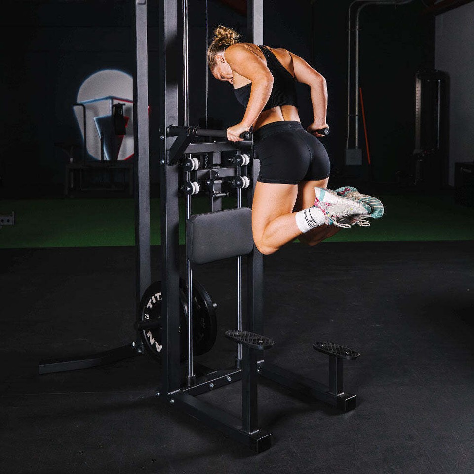 Titan Fitness Plate-Loaded Assisted Chin/Pull-Up and Dip Machine, Rated ...