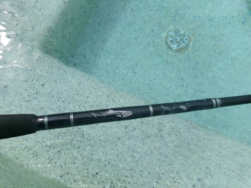 New, custom built, 7'6", 20-40 lb. spinning rod w/hand-woven Tarpon ...