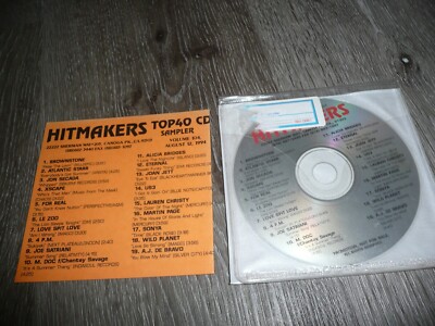 HITMAKERS TOP 40 CD SAMPLER VOL.10 Aug 12 1994 PROMO ONLY DJ CD | eBay