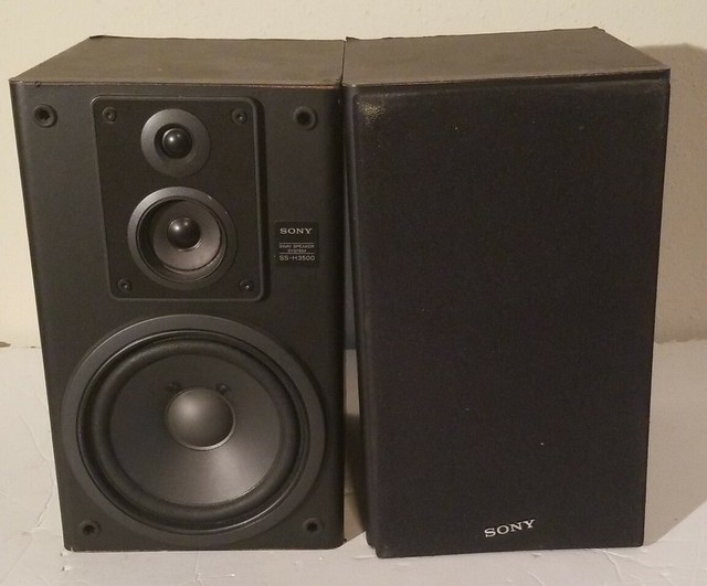 Sony Ss-h3500 3-way Bookshelf Speakers 90w Pair for sale online | eBay