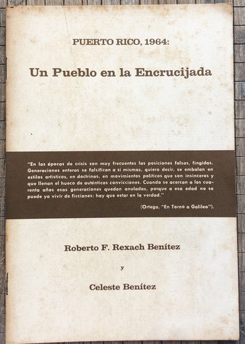Celeste Benitez Roberto Rexach Puerto Rico 1964 Un Pueblo En La ...