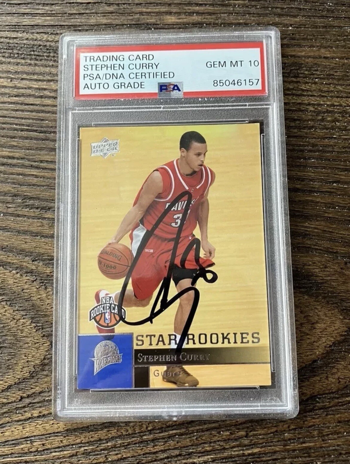 2009-10 Upper Deck Star Rookies STEPHEN CURRY Signed Rookie PSA AUTO ...