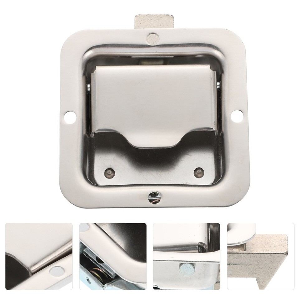 1Pc Metal Paddle Slam Latch with Lock And Key Flush Single Point Handle ...