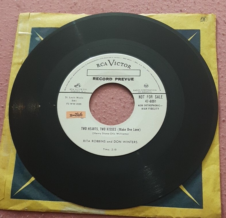 Rita Robbins / Don Winters promo 45 The Flower of My Heart Two Hearts ...