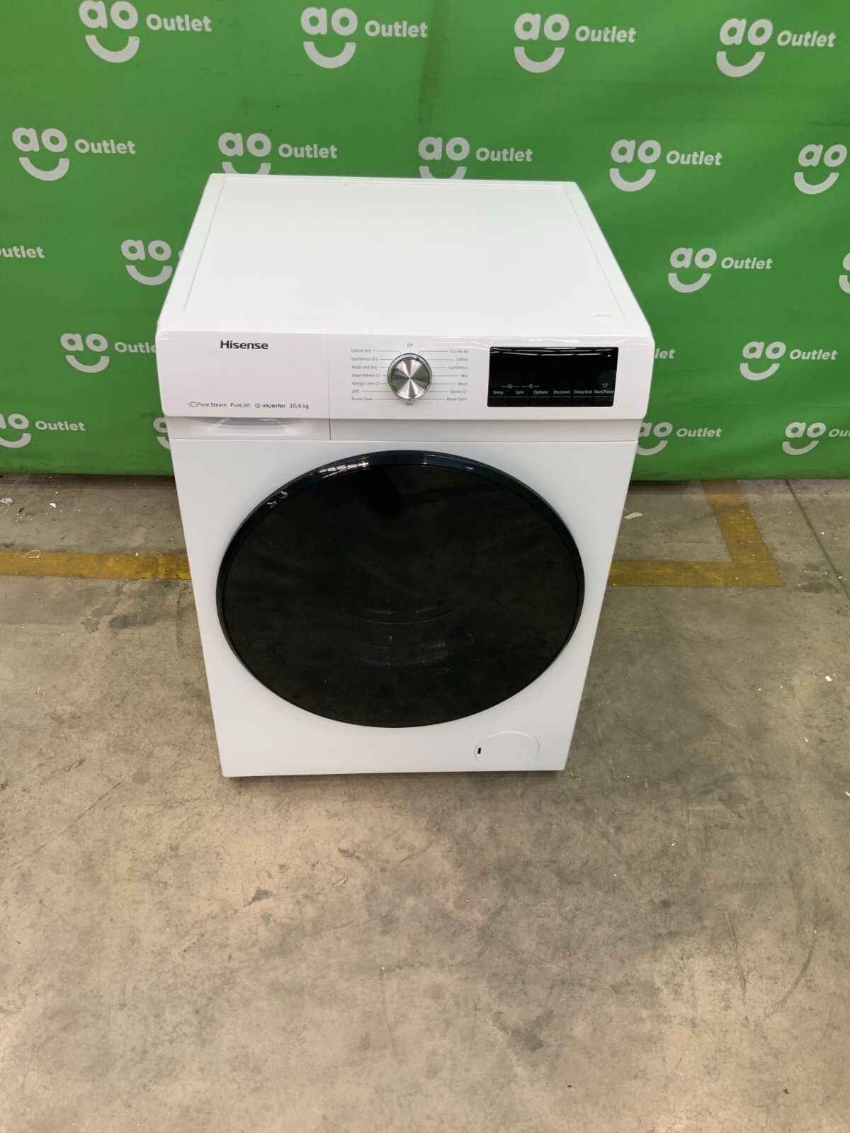 Hisense Washer Dryer White D Rated 10Kg/6Kg White WDQA1014EVJM #LF77329 ...