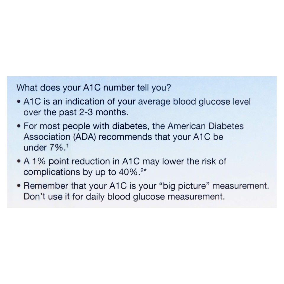 CVS A1C Test Kit Home Glucose Meter for Easy Diabetes Monitoring ...