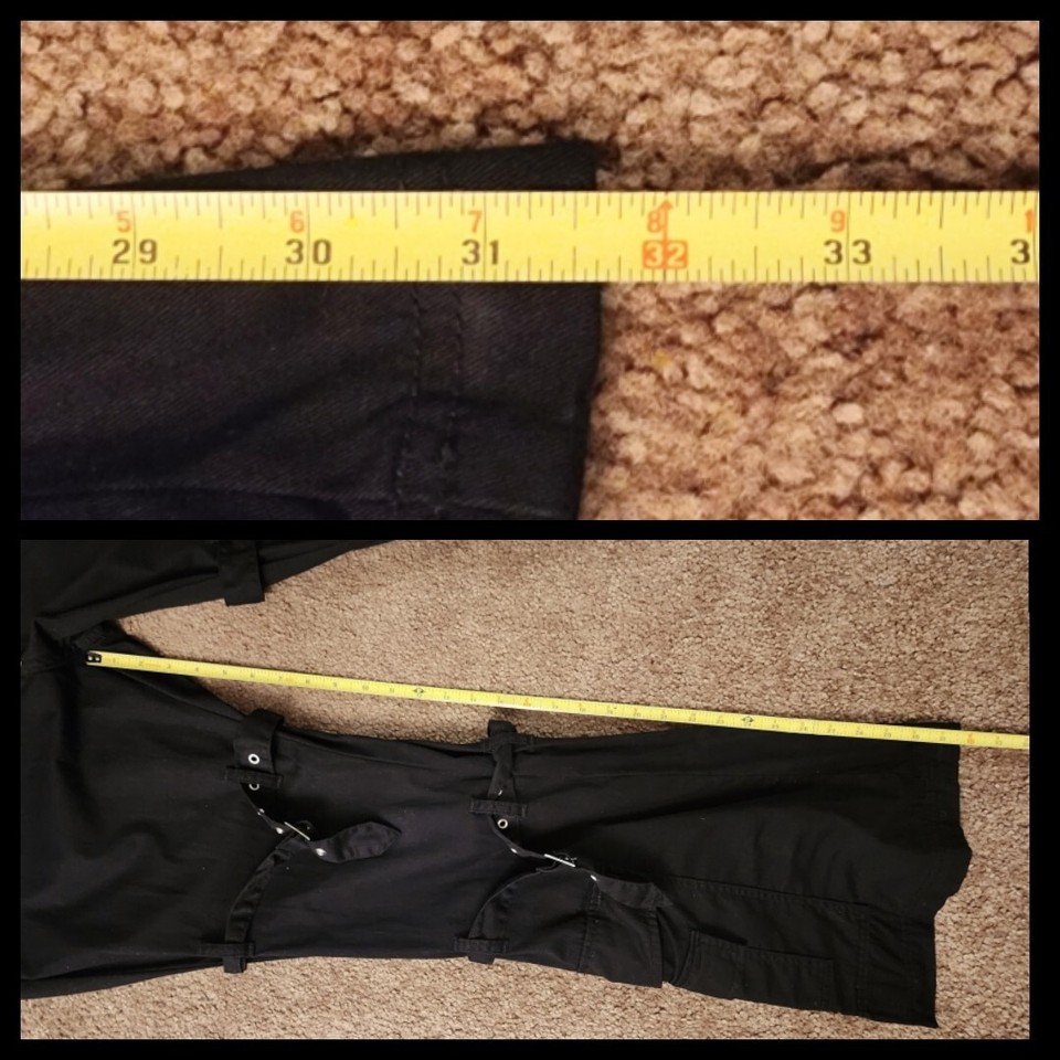 16 women Hot Topic Torrid Black grommet punk rock goth pants wide flare ...