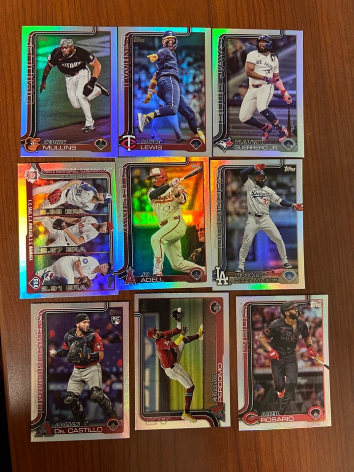 2025 Topps Series 1 SAND GLITTER And RAINBOW Foil LOT. 19 Cards. | eBay