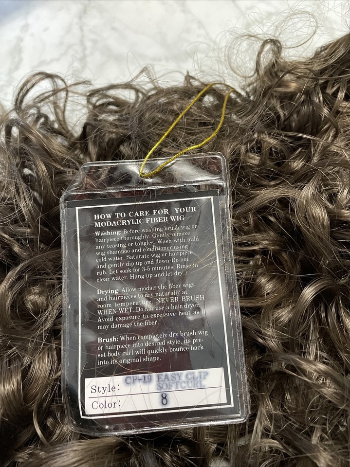 ASPEN Hair Extension CP-19 Easy Clip SOFT CURL in 8 21" Long NEW in Box ...