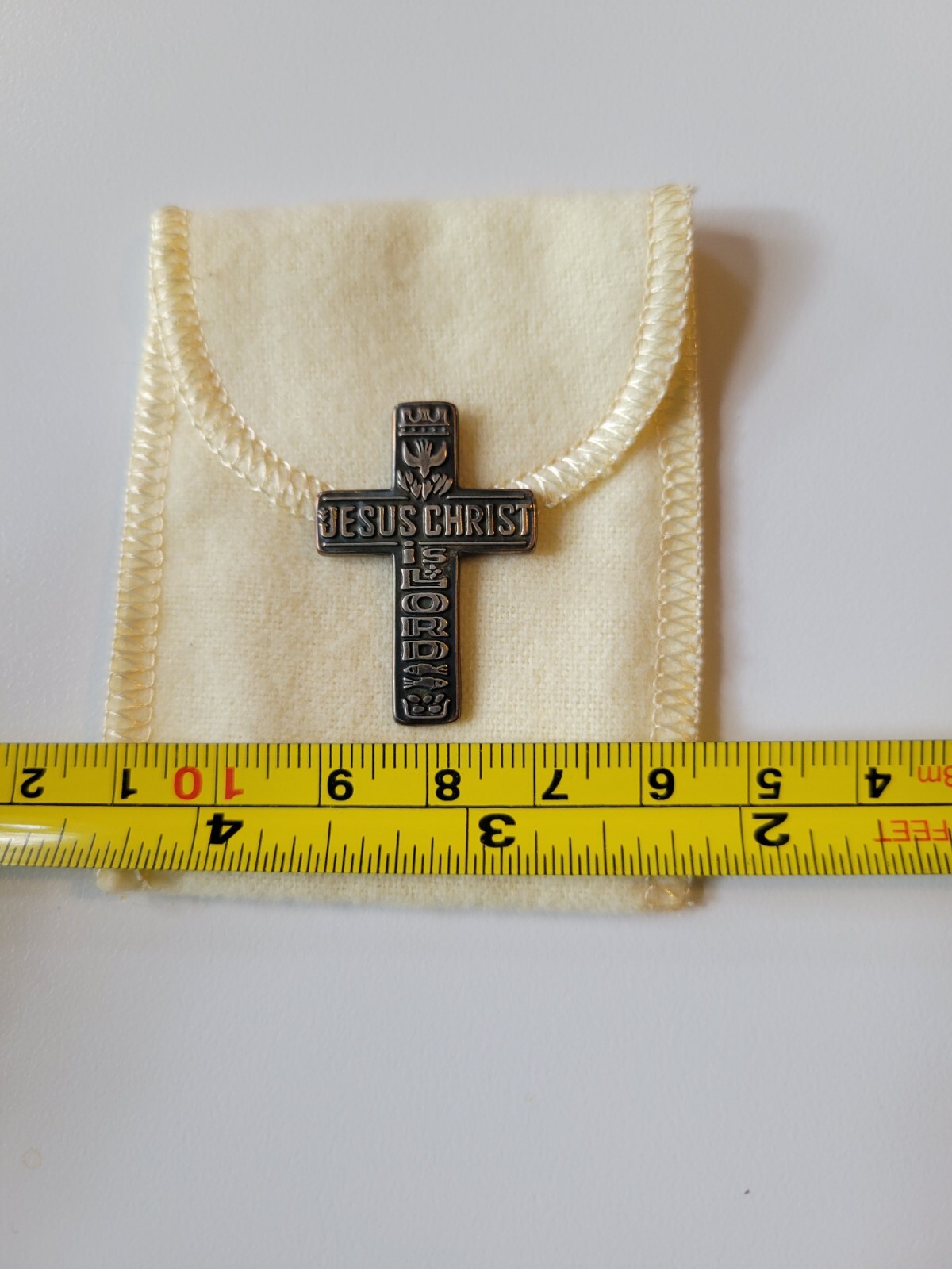 Retired James Avery Jesus Christ is Lord Cross Sterli… - Gem