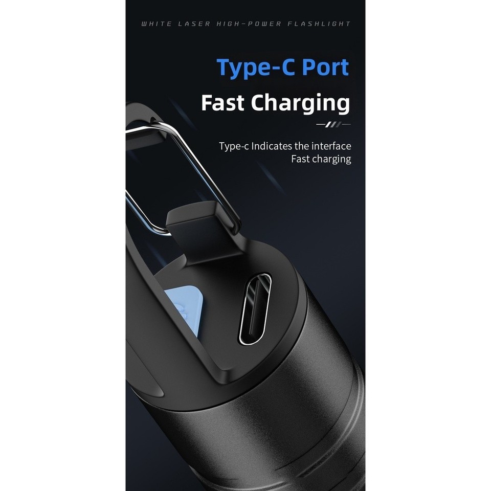 LED Zoom Light Wide To Narrow Beam USB Charging Port Compact Portable ...