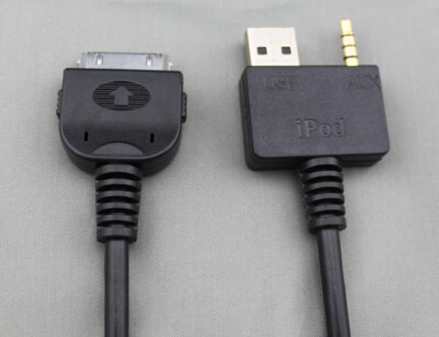 Music iPod Audio Cable Aux 3.5mm USB Adapter Lead For Hyundai Kia ...